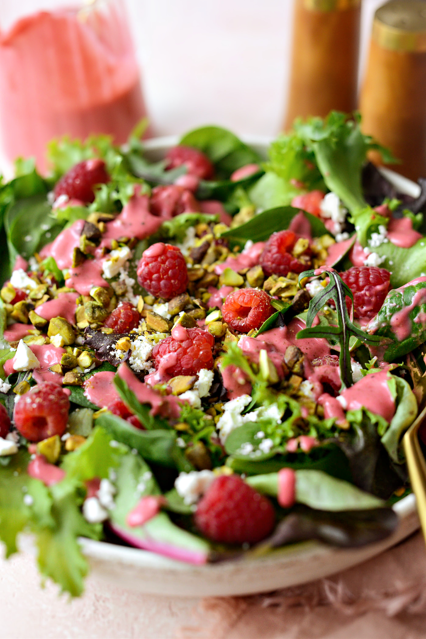 Raspberry Pistachio Salad - Simply Scratch