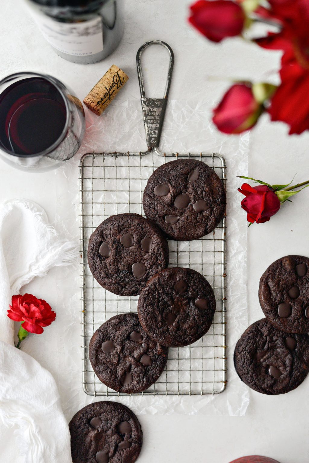 Double Dark Chocolate Merlot Cookies - Simply Scratch