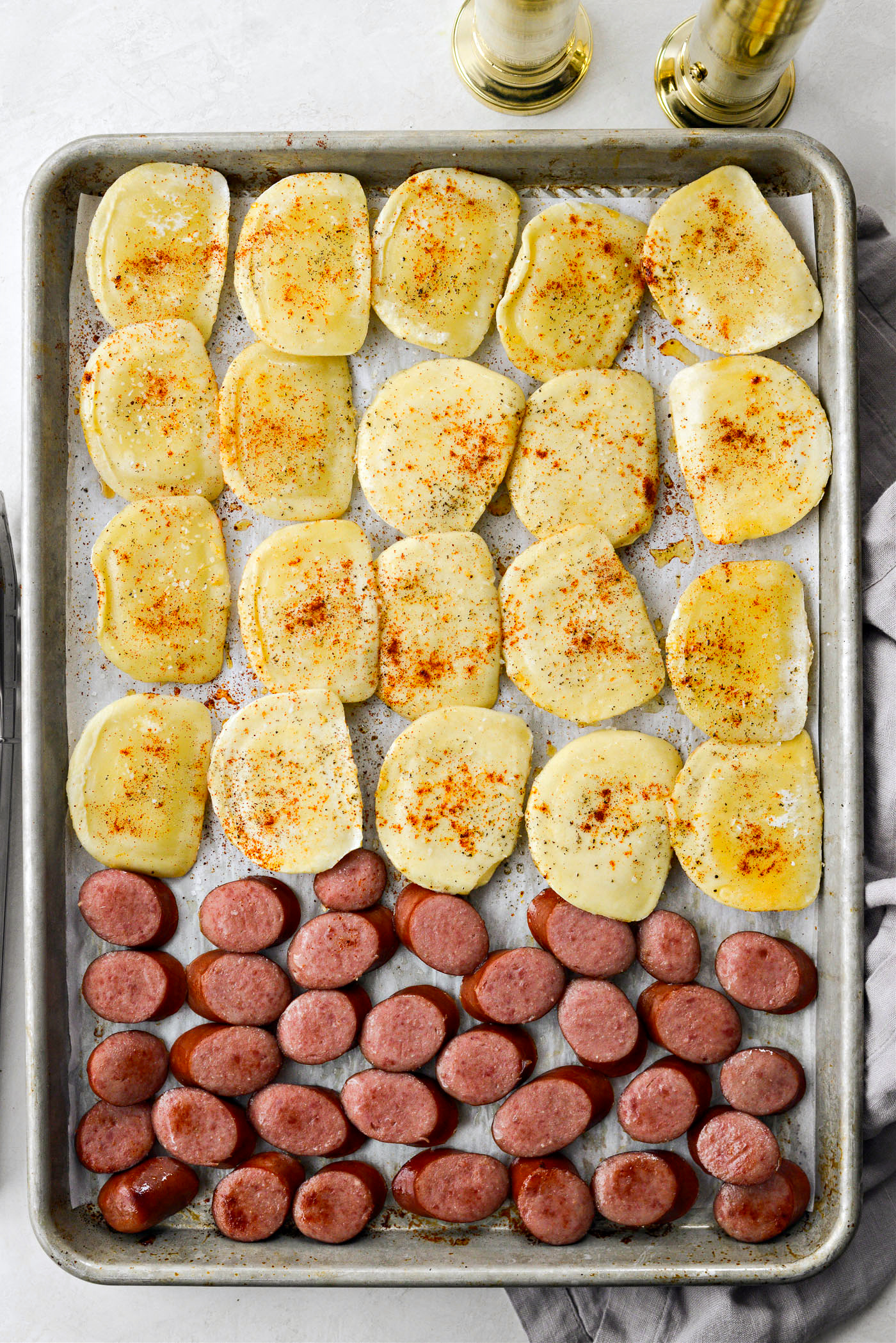 Sheet Pan Pierogies and Kielbasa - Simply Scratch