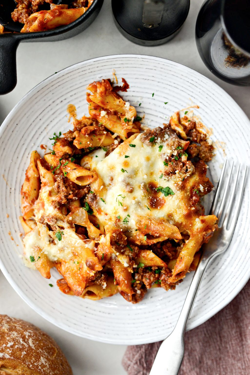Baked Mostaccioli - Simply Scratch