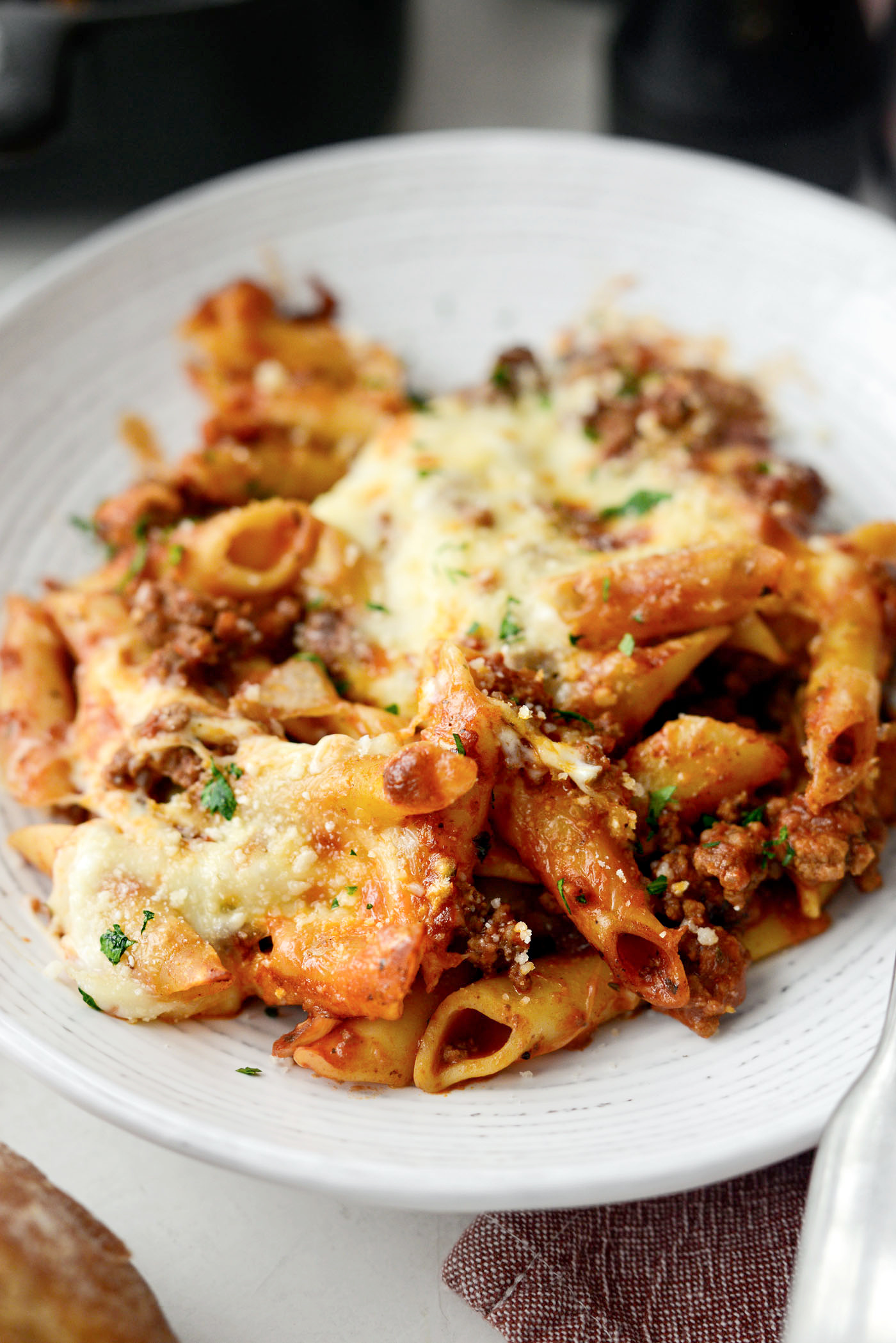 Baked Mostaccioli - Simply Scratch