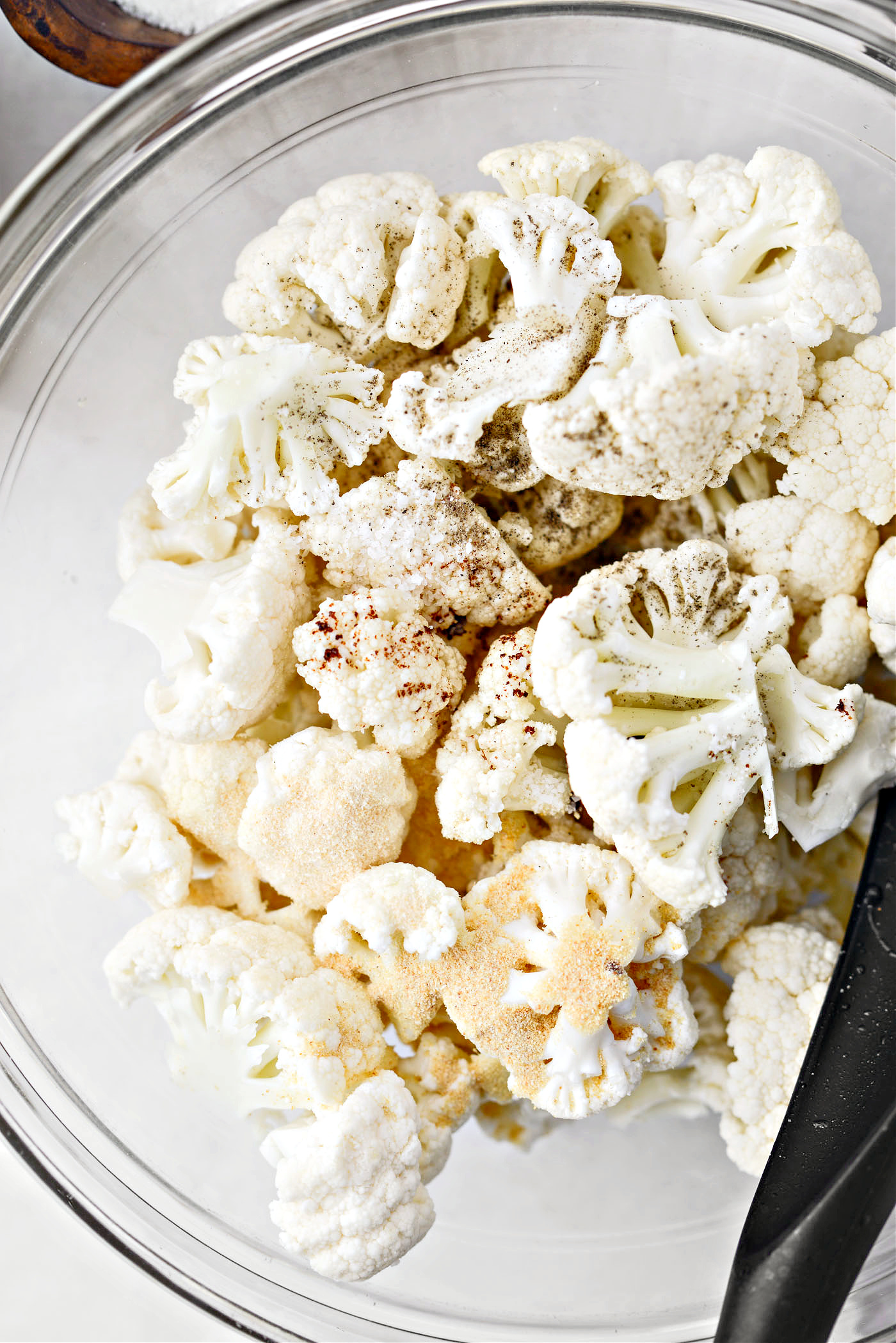 Roasted Cheddar Cauliflower with Bacon - Simply Scratch