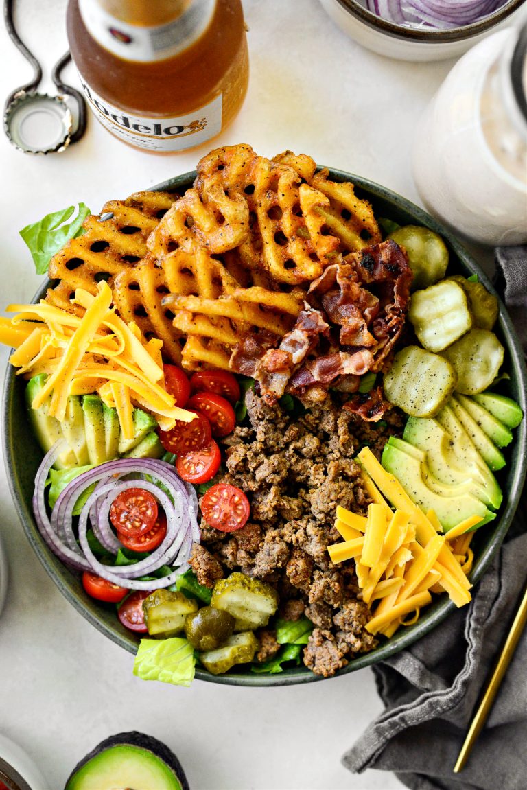 Loaded Burger Bowls - Simply Scratch
