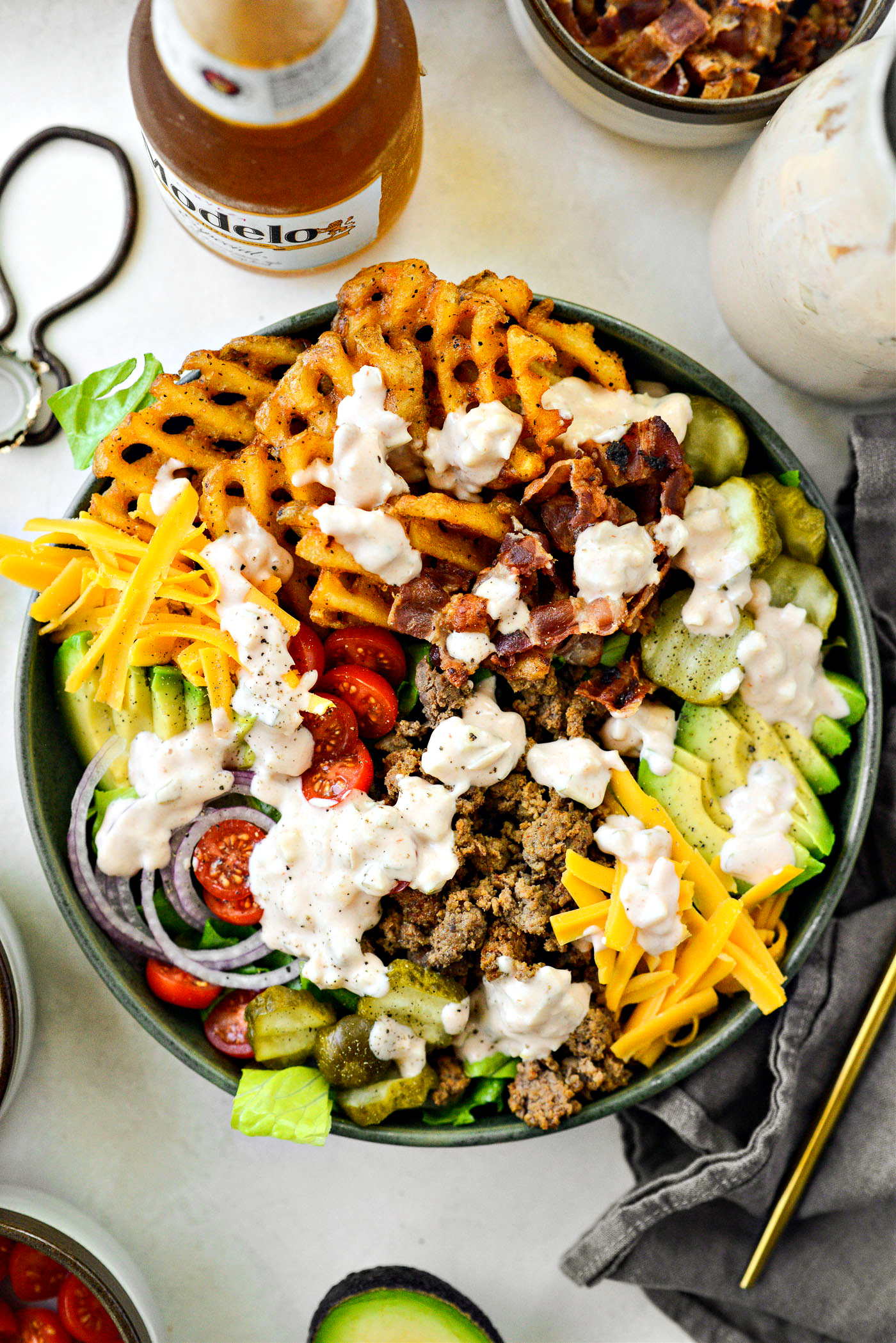 Loaded Burger Bowls - Simply Scratch