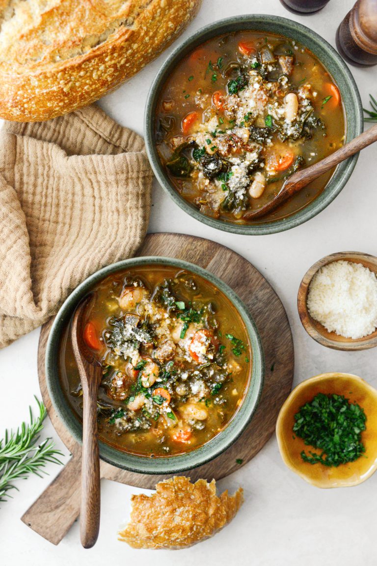 Italian Sausage and White Bean Soup with Kale - Simply Scratch